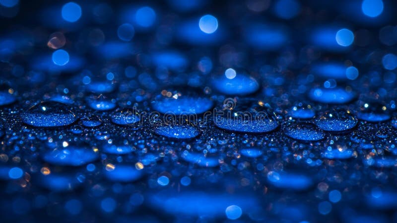 An Intense Abstract Texture of Rain and Fog on a Black Backdrop, with ...