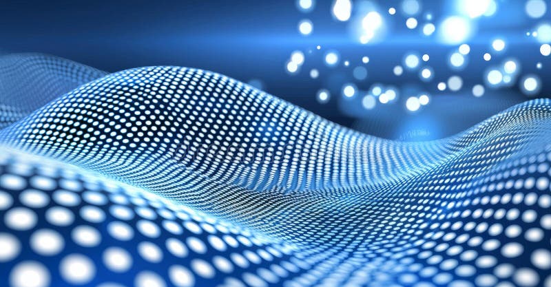 Intense Background Animation with Particles and Circles Moving. Motion ...