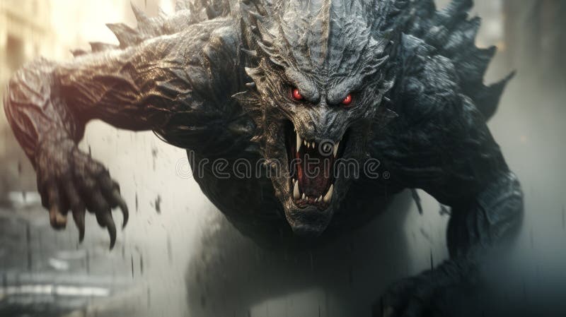 Intense Battle: Godzilla Vs. Manticore - Ultra Realistic Kaiju Clash ... Intense Battle: Godzilla Vs. Manticore - Ultra Realistic Kaiju Clash ...