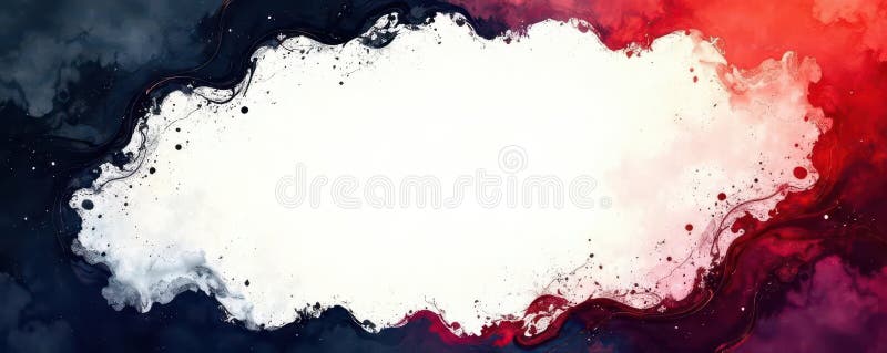 Intense Black Ink Lines, Dramatic Border, Artistic Blank Space , E ...