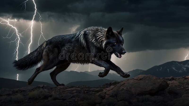 Lightning Wolf Stock Photos - Free & Royalty-Free Stock Photos from ...
