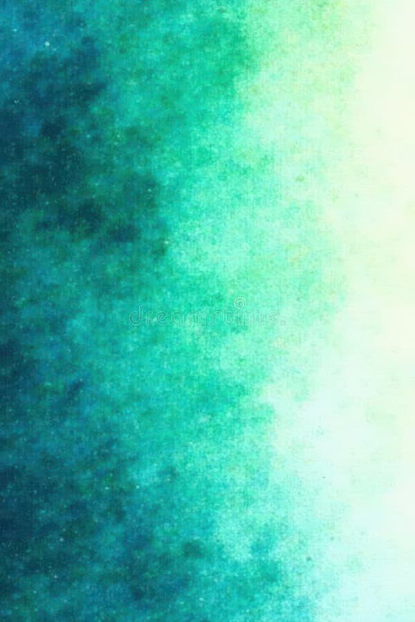 Intense Blue Green Watercolor Blend Abstract Artistic Background ...