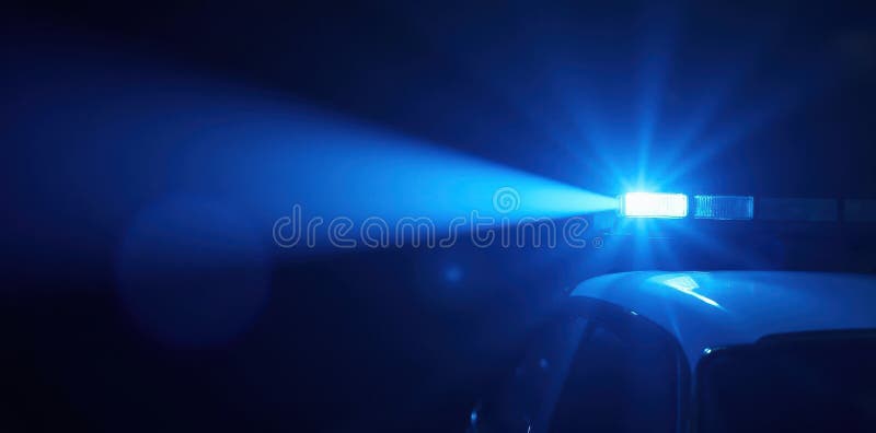 Intense Blue Light Beams, Sharp Police Style Strobe, Bright, Background ...