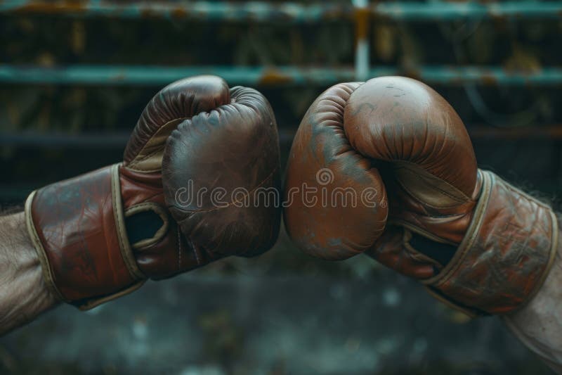 Intense Boxing Confrontation Stock Illustration - Illustration of ...