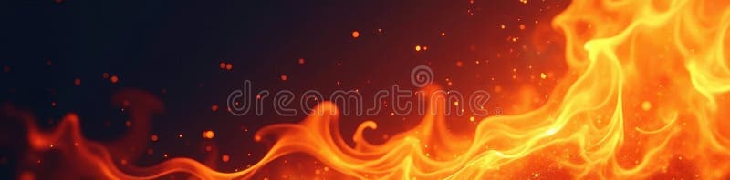 Intense Burning Fire, Large Abstract Flame Banner , Flame, Intense, Big ...
