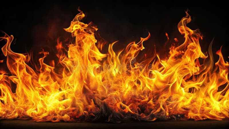 Intense Burning Flames, a Fiery Background Image for Design Projects ...
