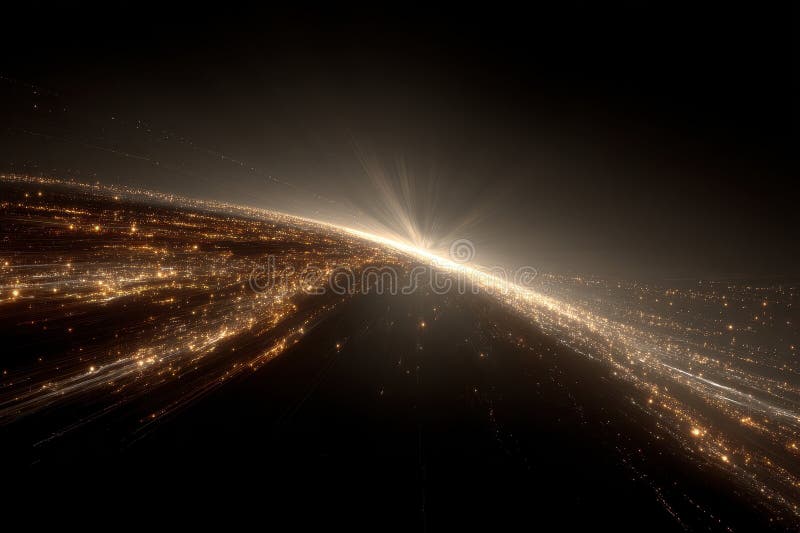 Intense Burst of Radiant Light Expanding from a Glow in Dark Space ...