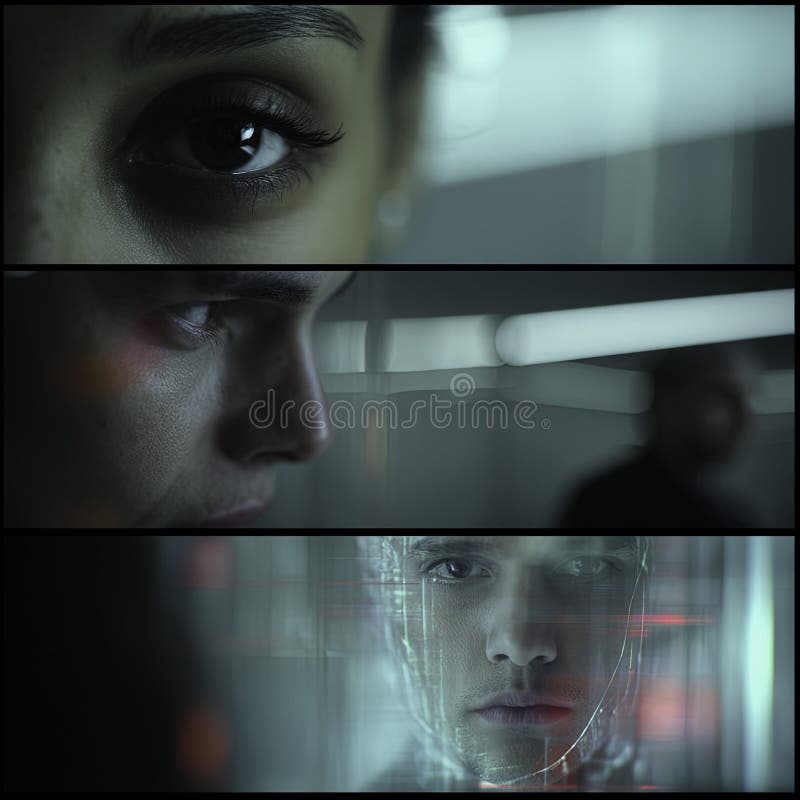 Intense Close-up Shots of Characters Displaying Emotions in a ...