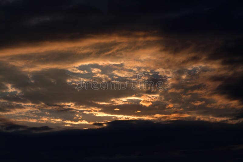 Intense Clouds Forming at Dusk Stock Image - Image of dark, weather ...