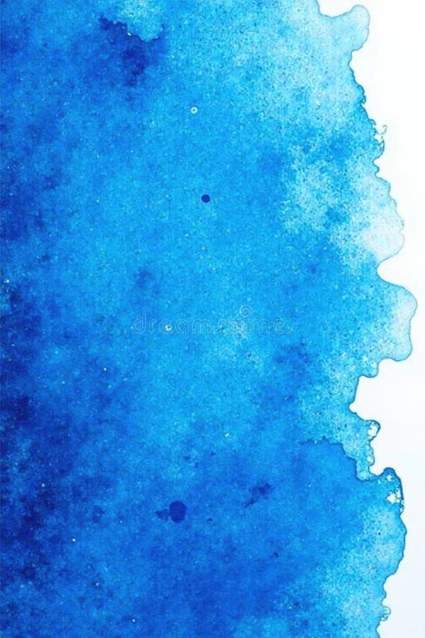 Intense Cobalt Blue Watercolor Texture on White , Hue, Artwork, Ocean ...