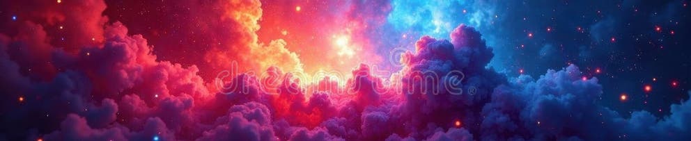 Intense Color Explosion, Mesmerizing Abstract Nebula , Gradient ...