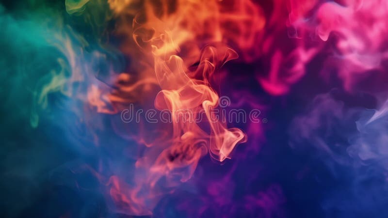 The Intense Colors of the Smoke Seem To Pulsate with a Psychedelic ...