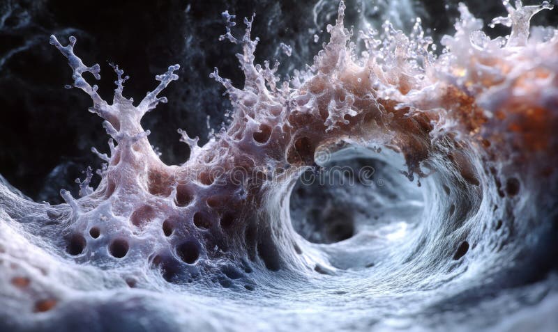 An Intense 3D Model of Cancerous Tumor Invasion Stock Illustration ...