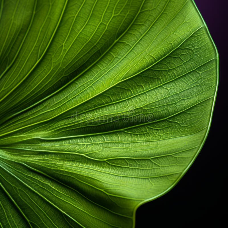 Intense and Dramatic Close-up of Pansy Leaf: a Botanical Masterpiece ...