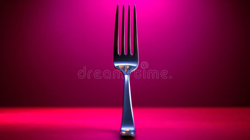 Intense and Dramatic Lighting: a Vibrant Post-impressionist Fork in an ...