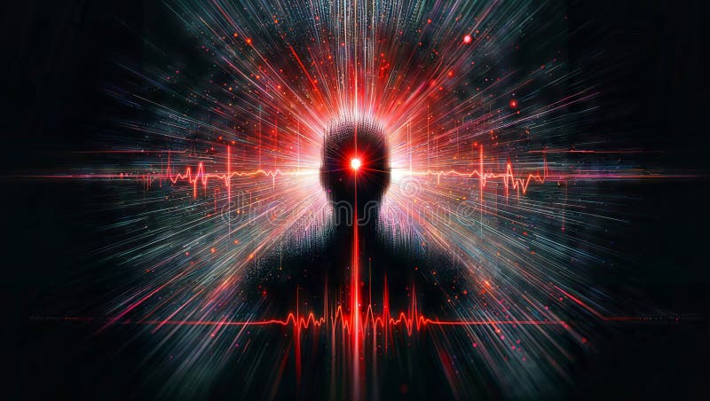 Fiery Burst: Energy Explosion, Generative Ai Stock Illustration ...