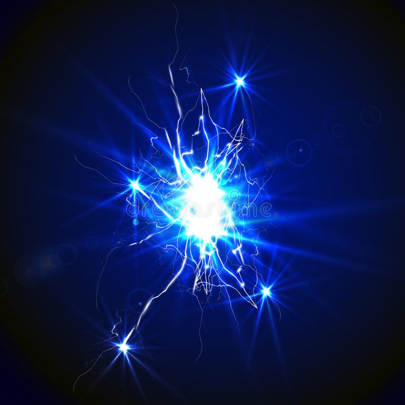 Electrical Discharge, Lightning Stock Illustration - Illustration of ...