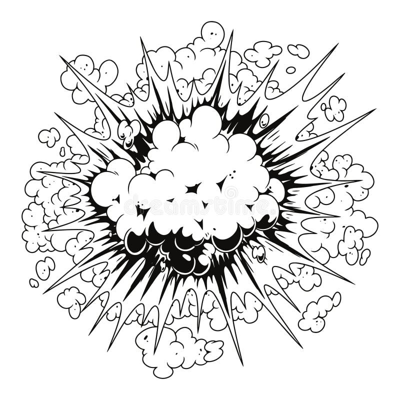 Dynamic Lines Show a Powerful Explosion Stock Vector - Illustration of ...