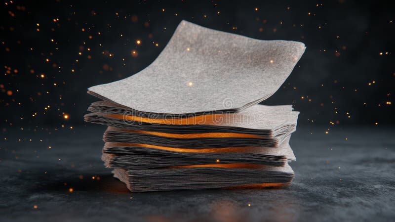 Intense Fire Engulfing a Stack of Papers, Symbol of Destruction and ...