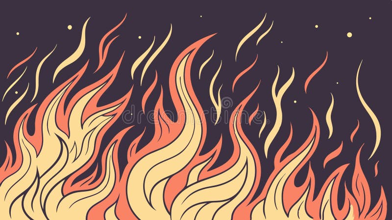 Intense Flames Abstract Fire Texture, Vector Design Generative AI Stock ...