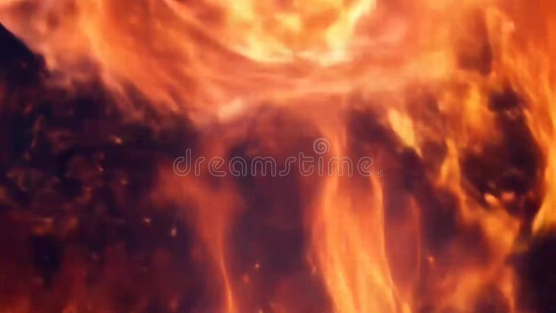 Intense Flames Creating a Powerful and Dramatic Visual Effect Stock ...