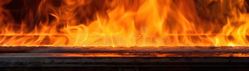 Intense Flames and Fire Burning Fiercely, Creating a Dramatic and Hot ...