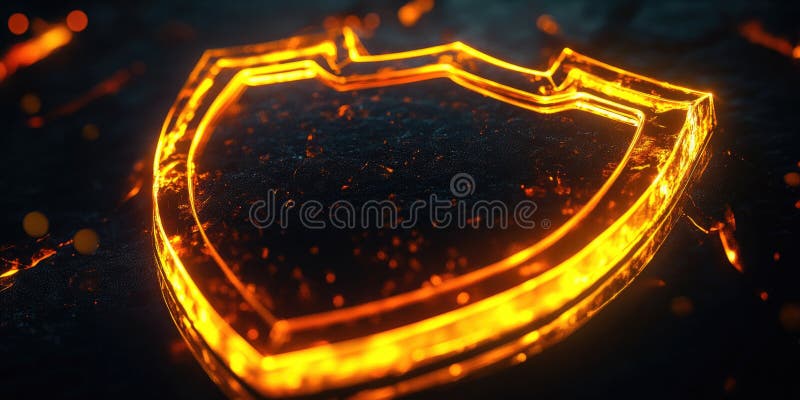 Intense Flames Shield Logo stock image. Image of dramatic - 385583195