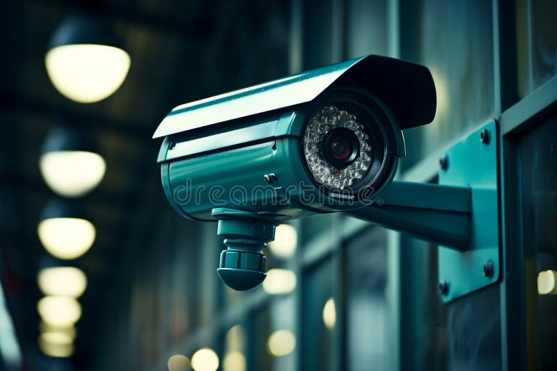 Intense Focus on a City S Camera. AI Stock Illustration - Illustration ...