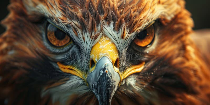 The Intense Focus in a Hawk Eyes As it Spots Its Prey from Above ...