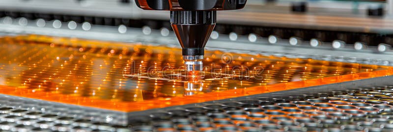 Intense Focus on Welding Machine in Action, Close Up View of Metalwork ...