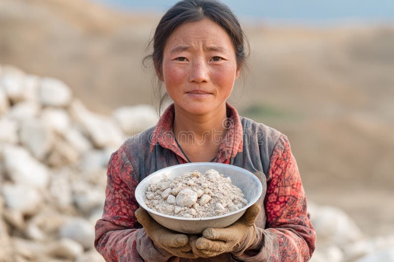 Intense Hard Work in Poor Working Conditions Stock Illustration ...