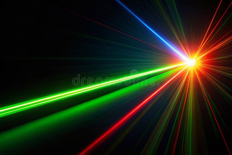 Intense Laser Beam Isolated Against Black a Dynamic Visual for Science ...
