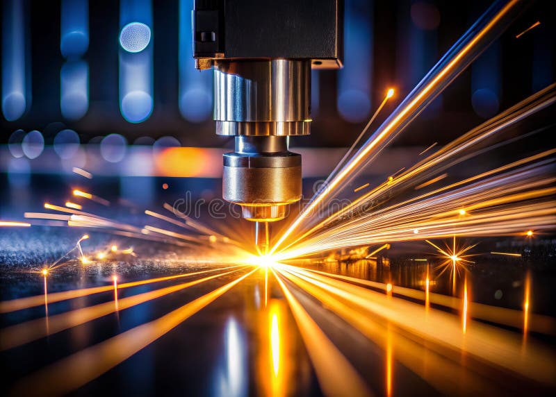 Intense Laser Beam a Minimalist Visual of CuttingEdge Light Technology ...