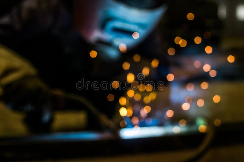 The Intense Light Welding Operator Virtual and Dazzling Stock Photo ...
