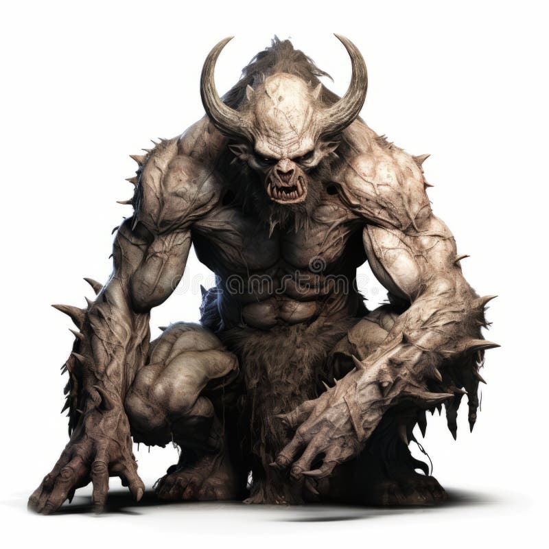 Intense Lighting and Shadow: Belphegor, a Bronze Monster with Horns ...