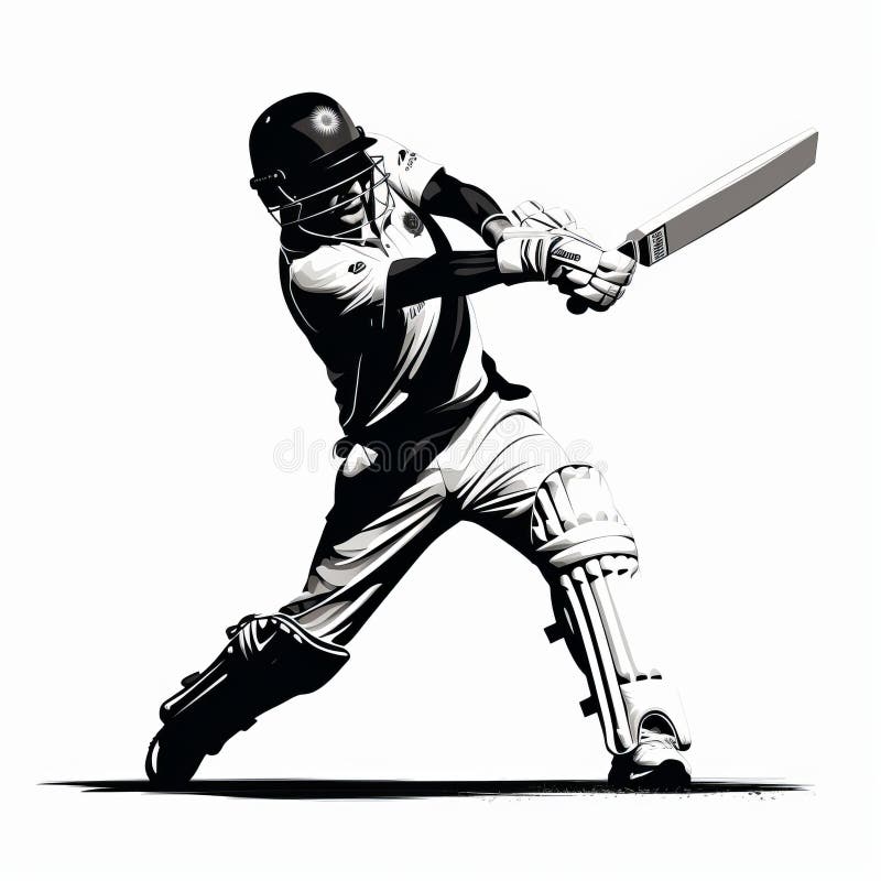 Intense Lighting and Shadow: Captivating Illustration of a Cricket ...
