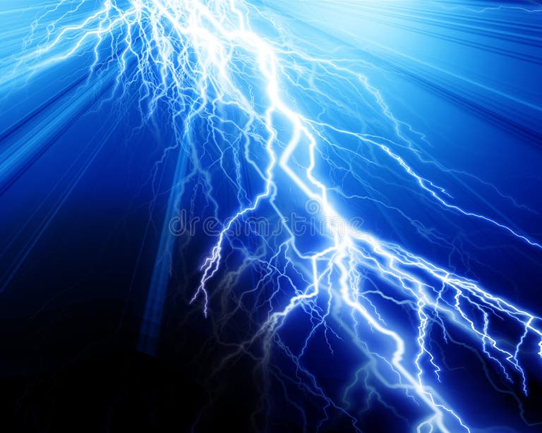 Intense lightning stock illustration. Illustration of electrical - 4216011