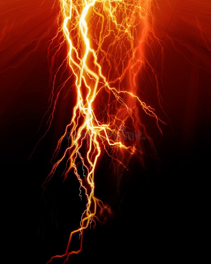 Intense lightning storm stock illustration. Illustration of black - 7566792