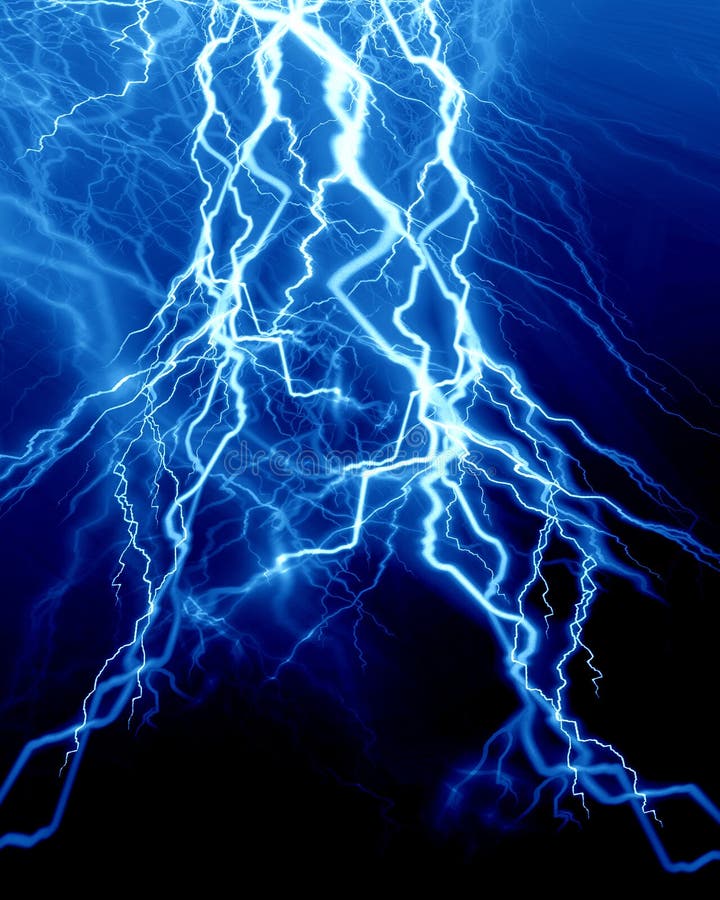 Intense lightning stock illustration. Illustration of electricity - 6536199