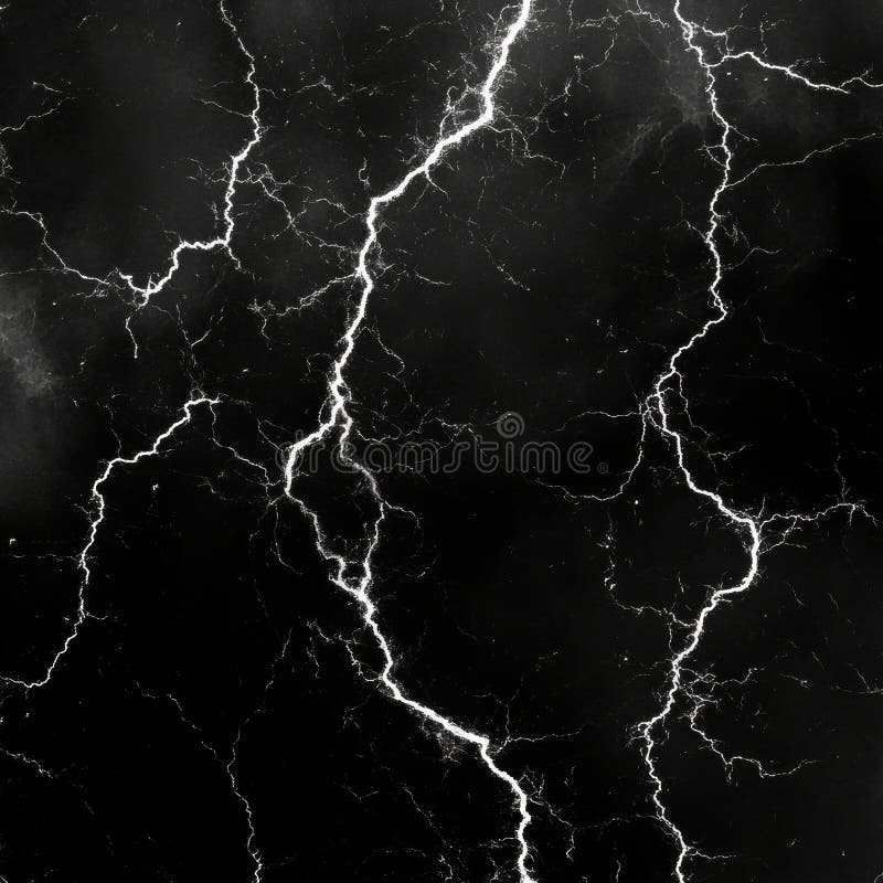 Intense Lightning Strikes Against Dark Sky Capturing Raw Energy and ...