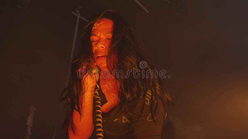 Intense Live Performance with Vintage Microphone Stock Video - Video of ...