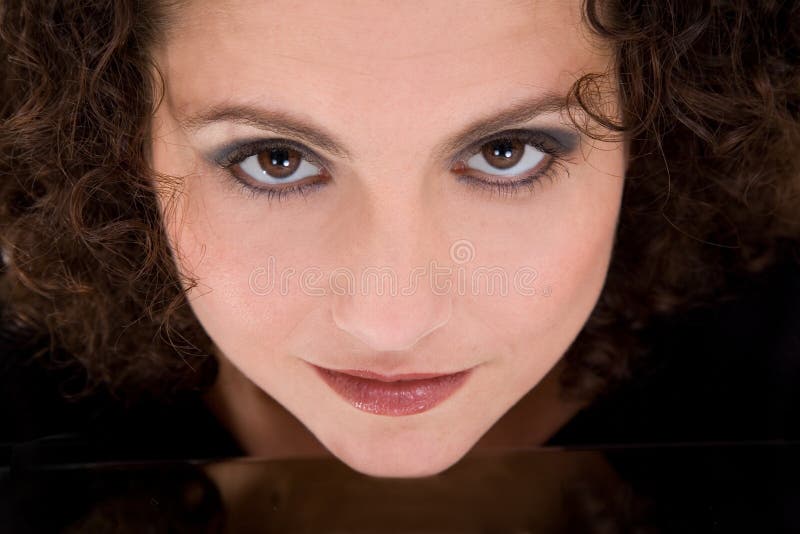 Brooding eyes stock photo. Image of mysterious, pretty - 2966418