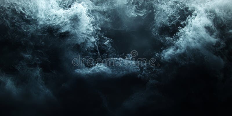 Intense Misty Background with Dark Smoky Texture and Deep Shadows for ...