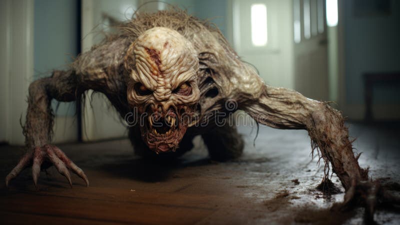 Intense Movement: Unreal Engine 5 Creature in Death Strike Pose Stock ...