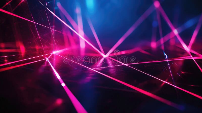Intense Neon Laser Lights Create Striking Abstract Background Stock ...