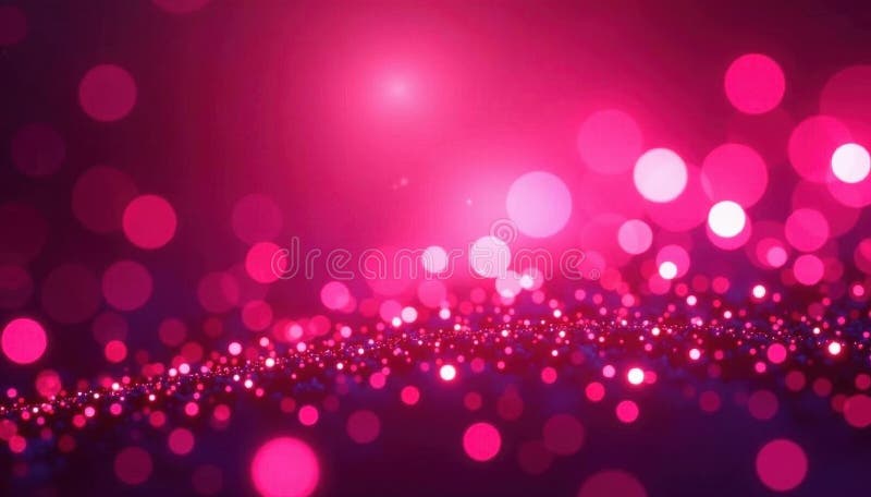 Intense Pink Glitter Bokeh, Dynamic Light Burst , Glow, Shine Stock ...