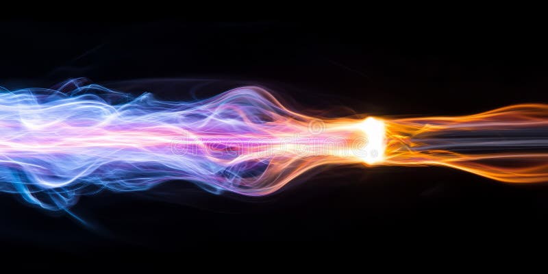 Intense Plasma Streak with Flickering Light Particles, Spreading ...