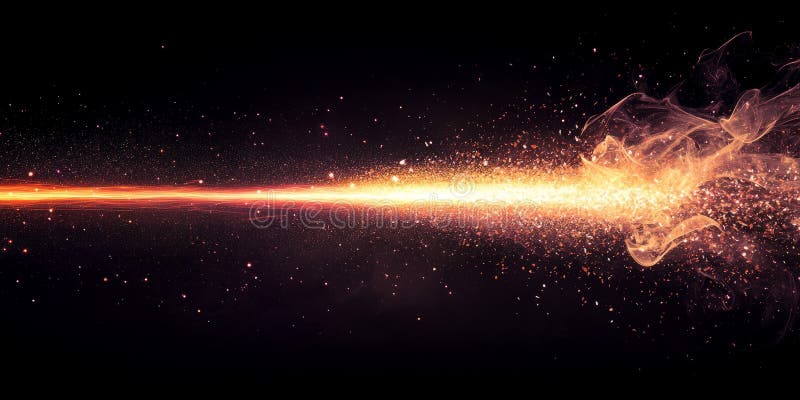 Intense Plasma Streak with Flickering Light Particles, Spreading ...