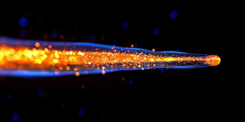 Intense Plasma Streak with Flickering Light Particles, Spreading ...