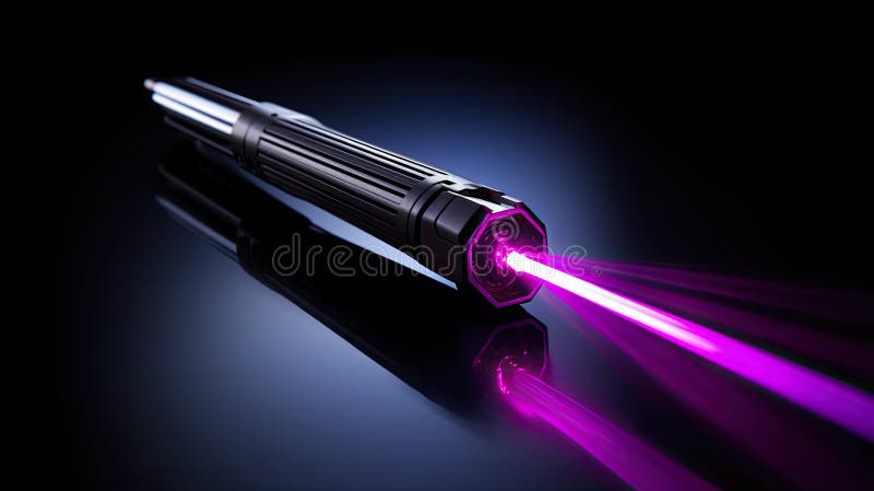 Intense purple laser stock illustration. Illustration of innovation ...